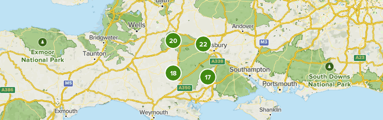 Best walking trails in Cranborne Chase and West Wiltshire Downs Area of ...