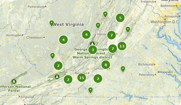 Best Lake Trails in George Washington and Jefferson National Forests ...