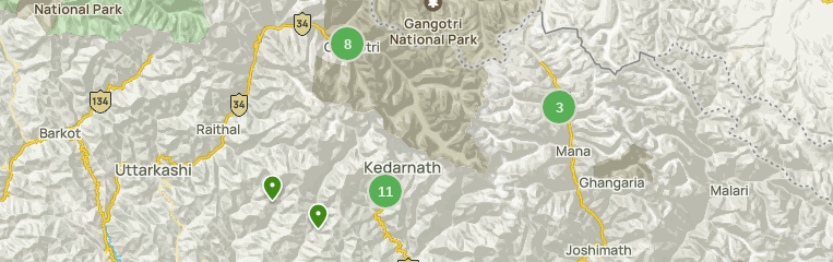 Gangotri Map