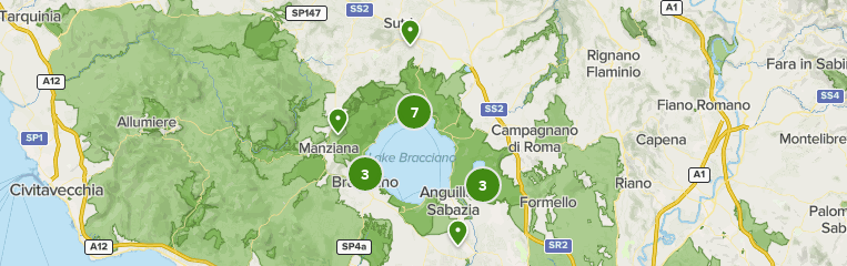 Best 10 Moderate Trails in Parco Naturale Regionale di Bracciano ...