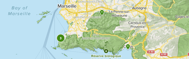 I luoghi più belli per il campeggio in Parc national des Calanques ...