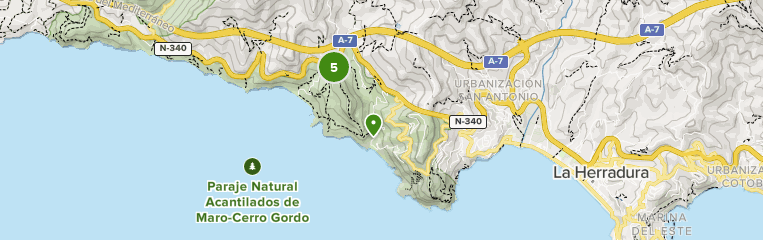 Best Beach Trails in Paraje Natural Acantilados de Maro - Cerro Gordo ...