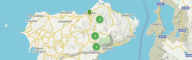 Best Forest Trails in Psilos Pantokrator (Spartilas - Petalias ...