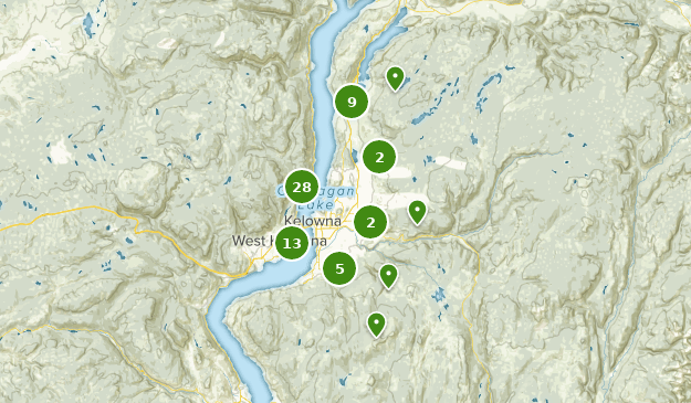 Best Views Trails near Regional District of Central Okanagan, British ...