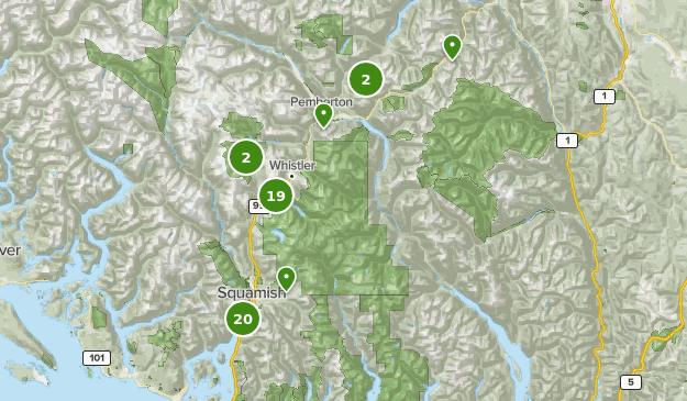 Best Running Trails near Squamish-Lillooet Regional, British Columbia ...