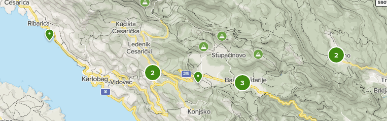 Las 10 mejores rutas parcialmente pavimentadas en Karlobag | AllTrails