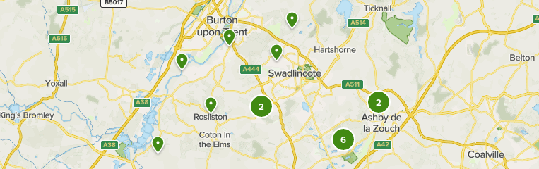 Best walking trails in Swadlincote, Derbyshire | AllTrails