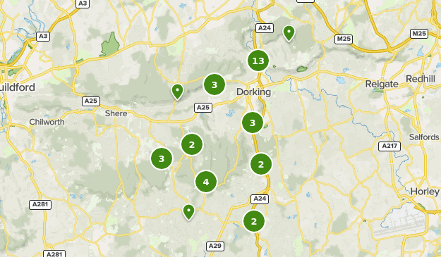 Best Walking Trails near Dorking, Surrey England | AllTrails