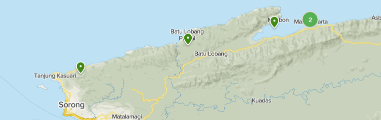 Sorong : les meilleurs itinéraires de sports de pagaie en 2023 | AllTrails