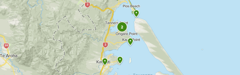Katikati : Meilleurs itinéraires avec une plage | AllTrails
