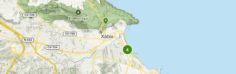 Best 10 Partially Paved Trails in Xàbia | AllTrails