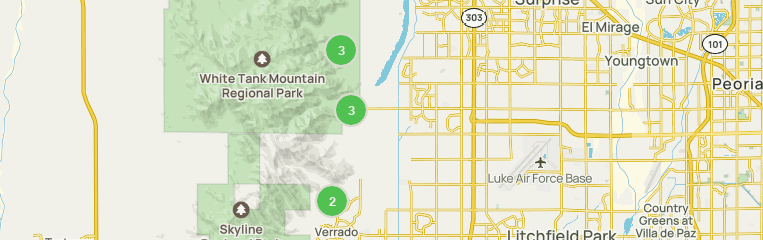 Best Hard Trails in Waddell | AllTrails