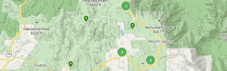 Laguna Mountain Recreation Area Map Map Of Laguna Campground 8 2 2011