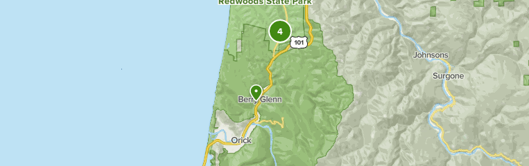 2023 Best Partially Paved Trails in Orick | AllTrails