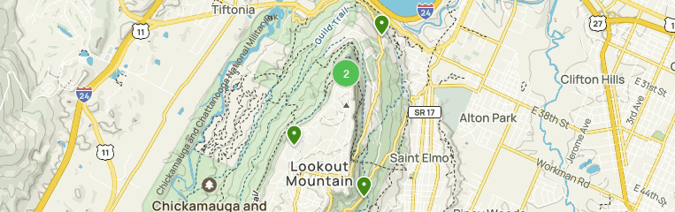 Best Moderate Trails in Lookout Mountain | AllTrails