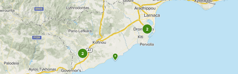 Bedste strandruter i Larnaca District | AllTrails
