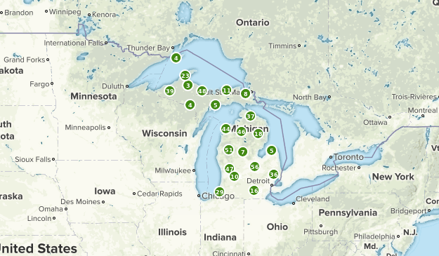 Michigan State Forest Map