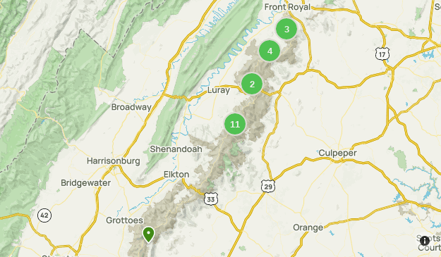 Shenandoah 500 | List | AllTrails