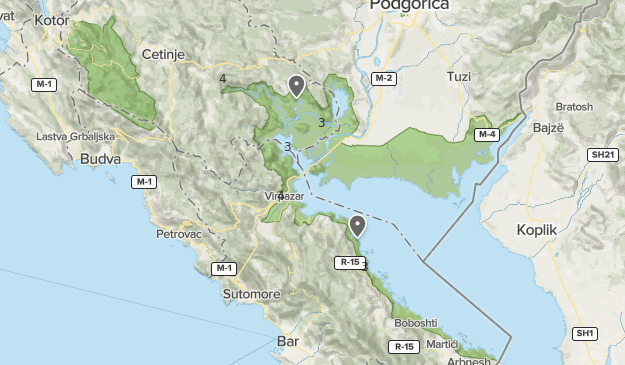 Černá hora - Skadarské jezero | List | AllTrails