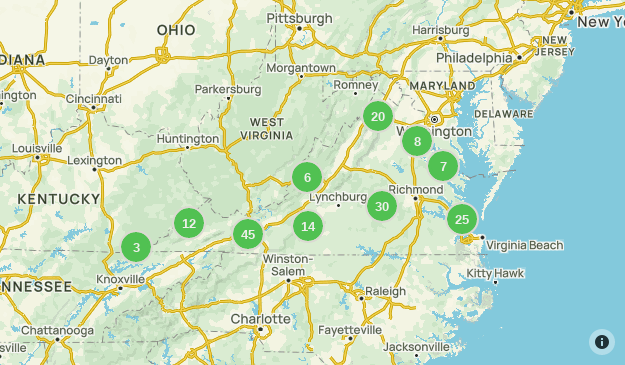 Virginia State Park Trails | List | AllTrails