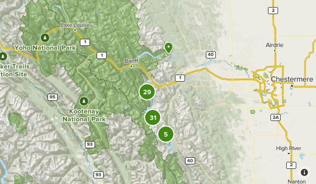 spray lake's road | List | AllTrails