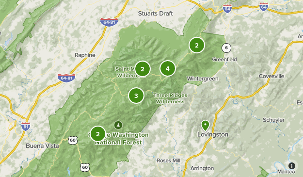 Wintergreen Area | List | AllTrails