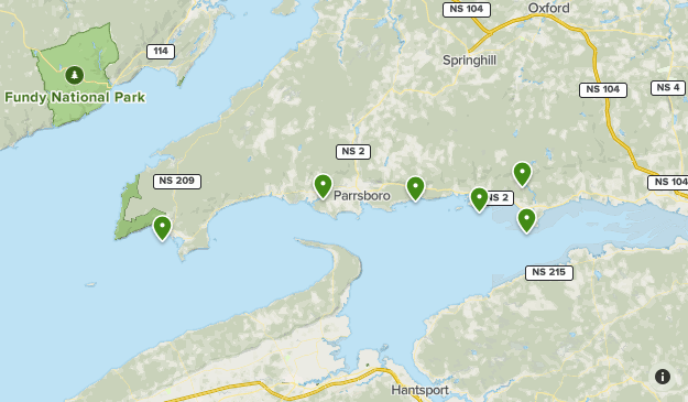 Parrsboro Area | List | AllTrails