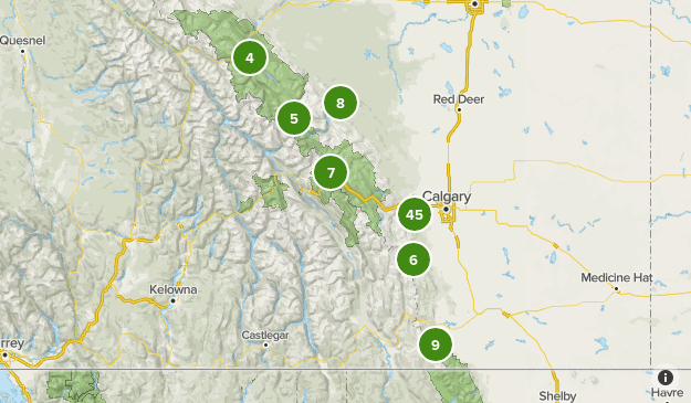 Moderate Hikes Alberta | List | AllTrails