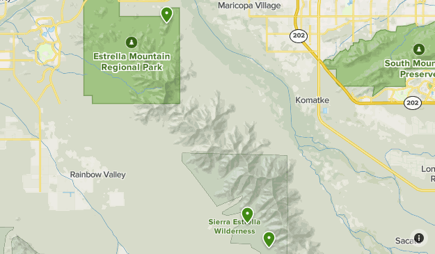 sierra estrella trails | List | AllTrails