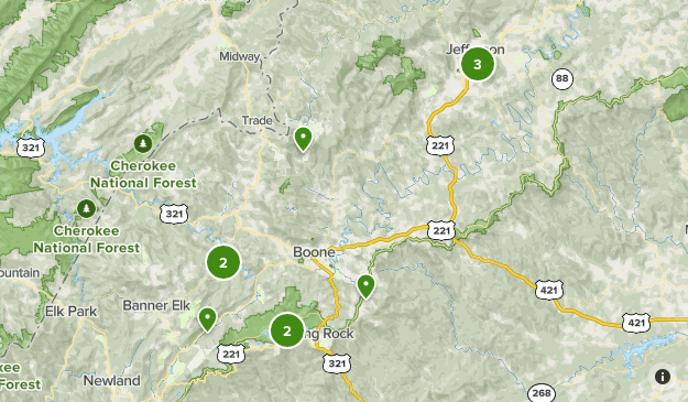 day trip Boone and north | List | AllTrails