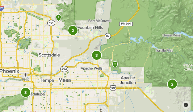 Phoenix, AZ 30 mile radius area | List | AllTrails