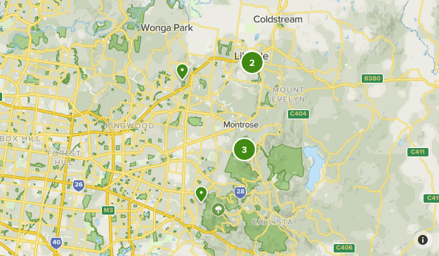 25 km radius | List | AllTrails