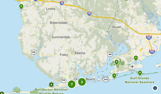 Orange beach trails | List | AllTrails
