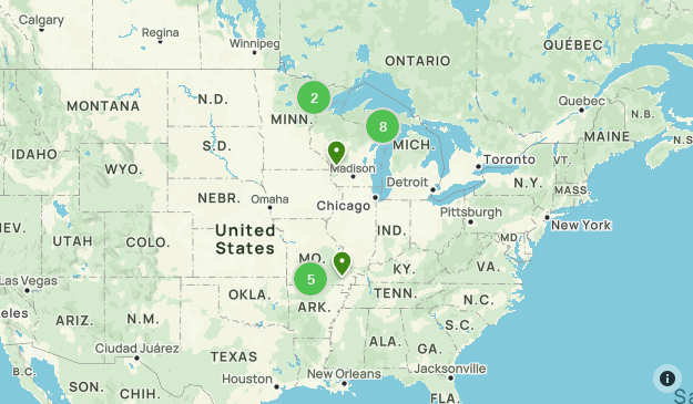 Midwest backpacking trails | List | AllTrails