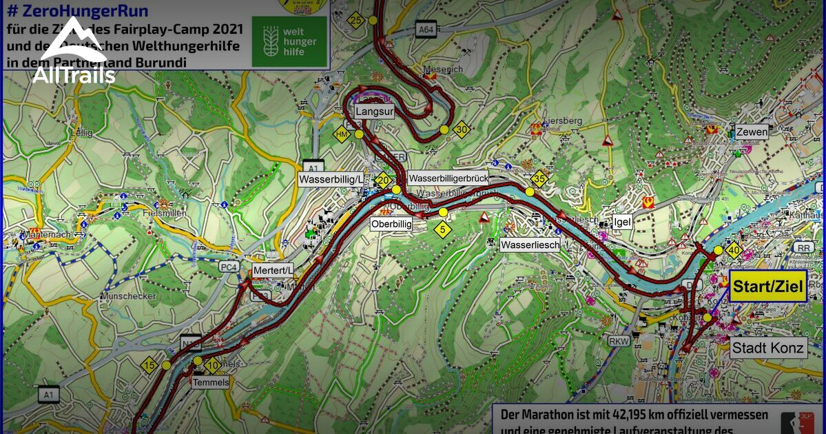 Saar-Mosel-Sauer Marathon | List | AllTrails