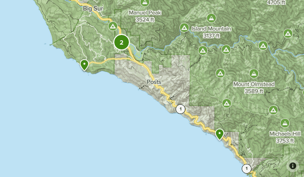 Big Sur drive from camp | List | AllTrails
