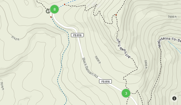 Sam knob parking lot | List | AllTrails