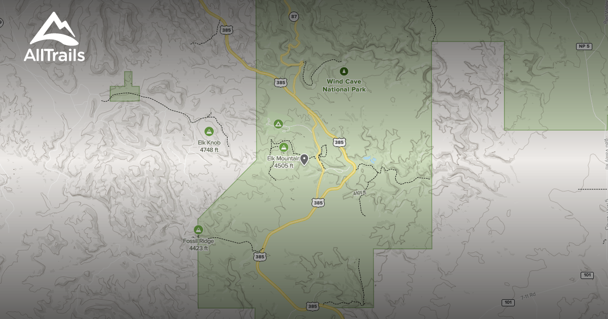 wind cave my map | List | AllTrails