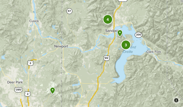 Sandpoint options | List | AllTrails