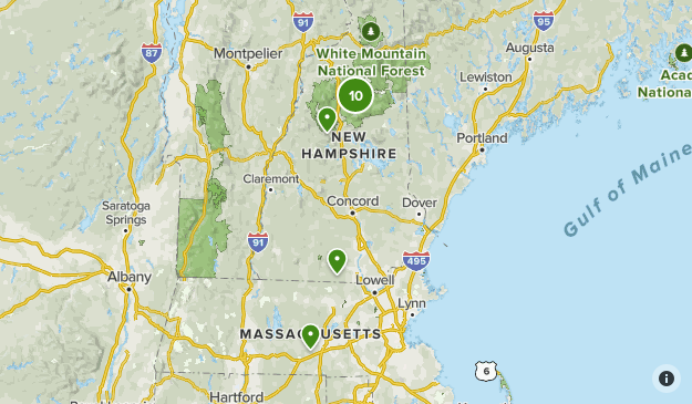 NH waterfalls/lakes/ponds | List | AllTrails