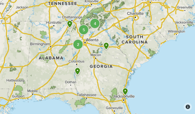 Georgia state park map | List | AllTrails