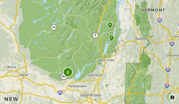 Lake George Map Section | List | AllTrails