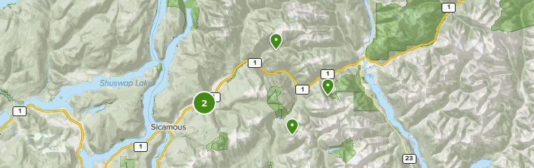 Best Trails near Columbia-Shuswap Regional, British Columbia Canada ...