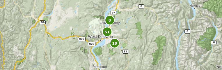 Best Trails near Regional District of Central Okanagan, British ...