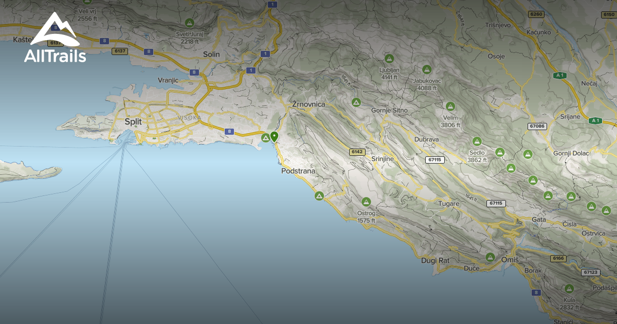 Best views trails in Podstrana | AllTrails