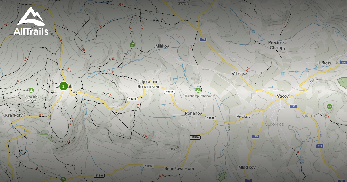 Best long trails in Vacov | AllTrails
