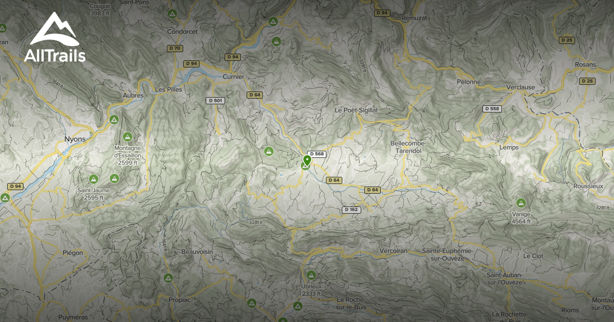 Bedste hårde ruter i Sainte-Jalle | AllTrails