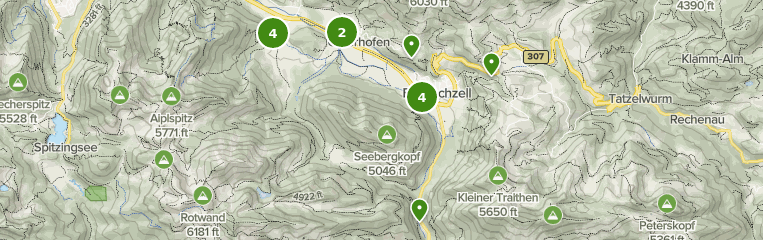 Die besten Routen in der Nähe von Bayrischzell, Bayern Deutschland ...