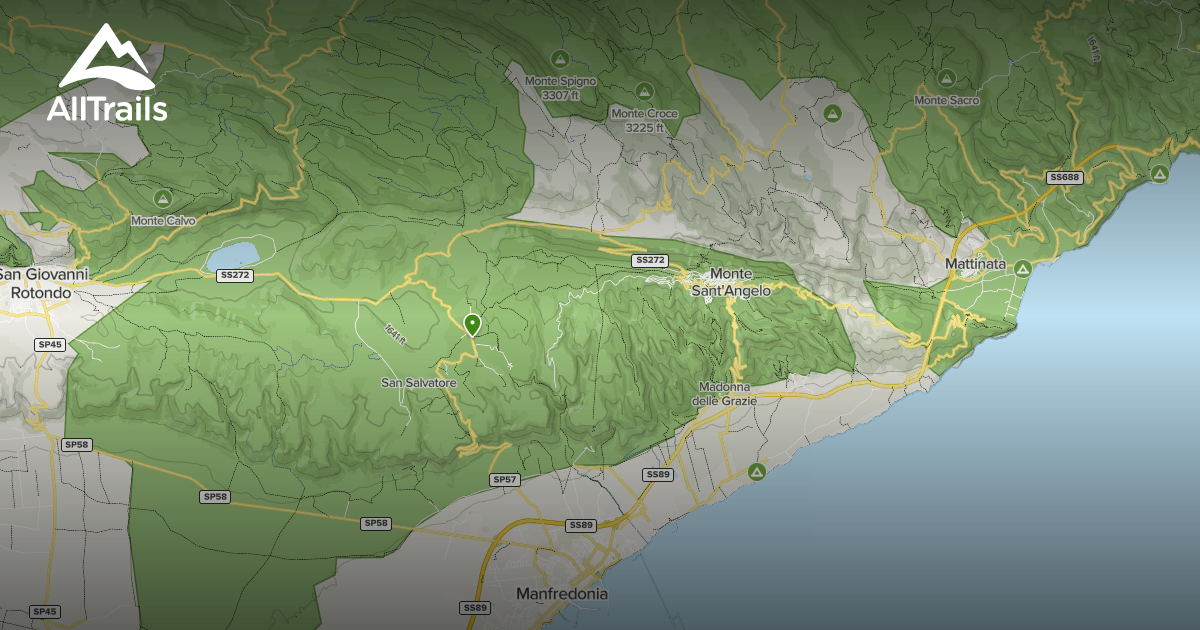 Grotto Sant Angelo Abruzzo Italy Map Monte Sant'Angelo