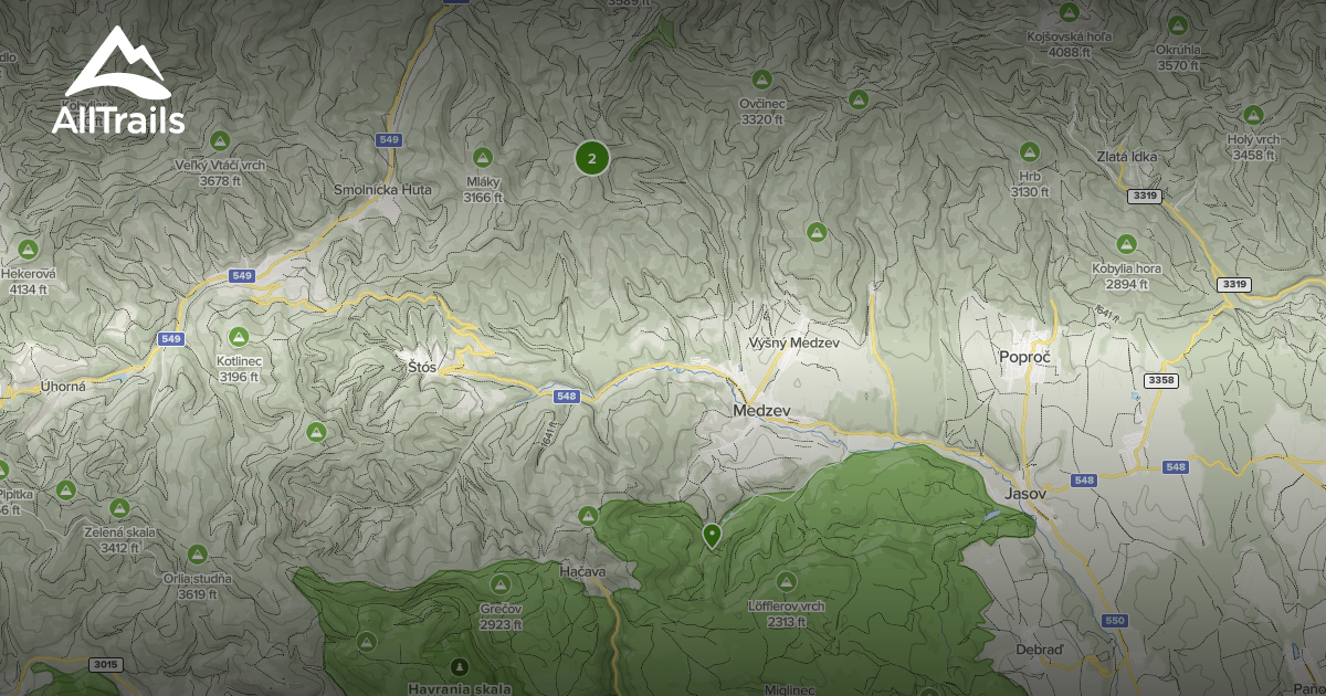 Best long trails in Medzev | AllTrails